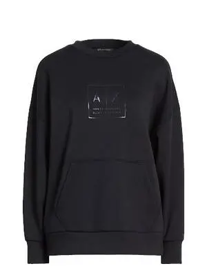 Armani Exchange Sweatshirt In Polyester, Viscose, And Elastane - Blue