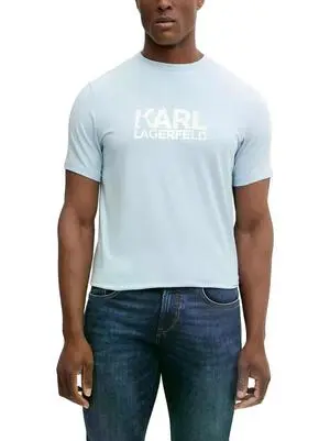 Karl Lagerfeld Logo-print T-shirt - Blue
