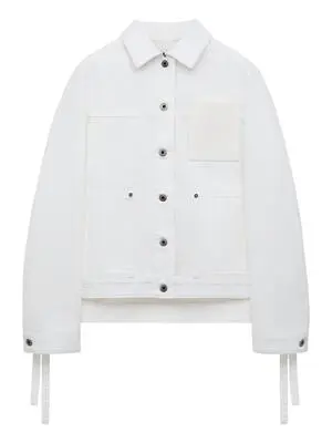 Loewe X Paula's Ibiza Workwear Side-tie Denim Jacket - White