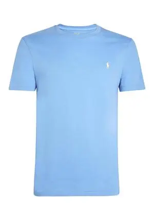 Polo Ralph Lauren Cotton Custom-fit Polo Pony T-shirt - Blue