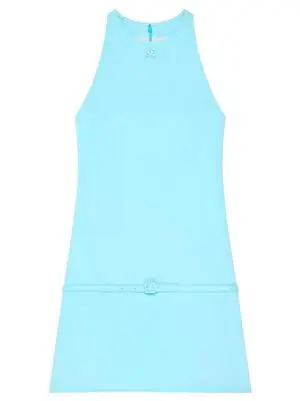 COURREGES A-line Belted Dress - Blue