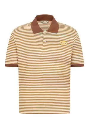 Marni Striped Polo Shirt - Neutrals