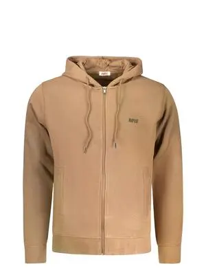 RIFLE Logo-print Zip-up Hoodie - Neutrals