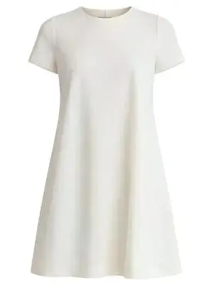 Vince Bias Short-sleeve Mini Dress - White