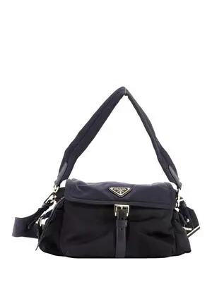 Prada Explore Re-nylon Medium Shoulder Bag - Black