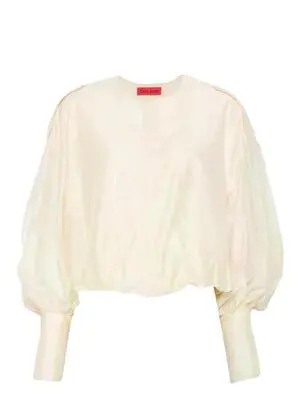 THELATEST Puff-sleeve Shirt - Neutrals