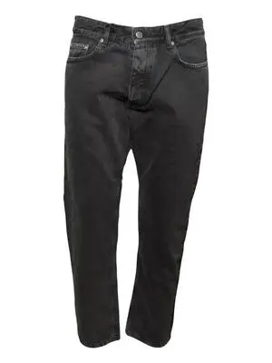 ICON DENIM LOS ANGELES Star-embroidered Jeans - Black