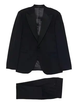 Corneliani Peak-lapel Single-breasted Suit - Blue