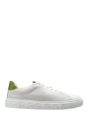 Versace Greca Sneakers With Embossed Detail - Neutrals