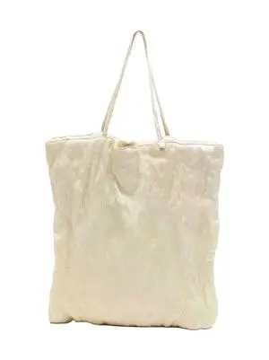 ALYSI Crinkled-effect Tote Bag Neutrals