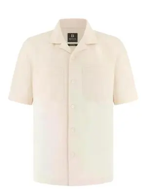 Boggi Milano Regular Fit Linen Shirt - Neutrals