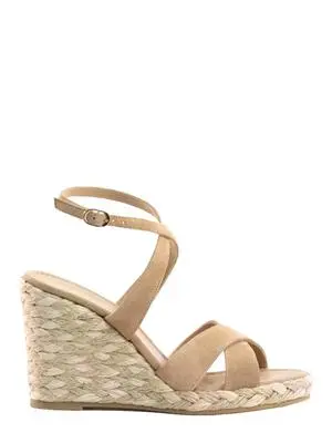 STUART WEITZMAN Alyssa Wedge Espadrilles - Neutrals
