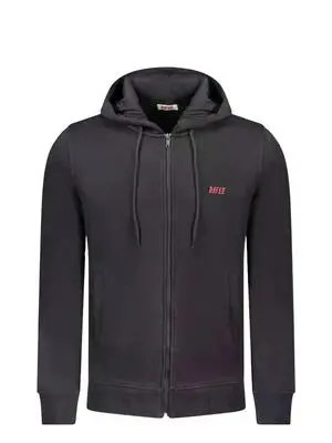 RIFLE Logo-print Zip-up Hoodie - Grey