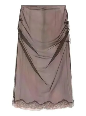 16Arlington Hedda Midi Skirt - Brown