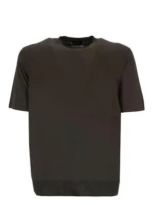 HOSIO Short-sleeve Jumper - Brown