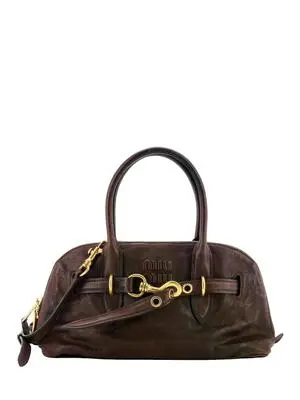 Miu Miu Aventure Top Handle Satchel - Brown