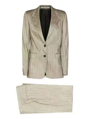 Tagliatore Herringbone Suit - Neutrals