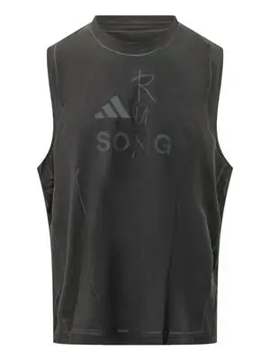 Adidas Logo-print Tank Top - Grey