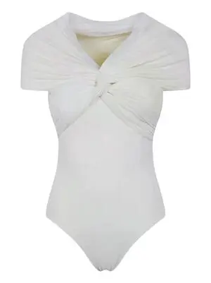 GENTRYPORTOFINO Twisted Mesh-panel Body - Neutrals