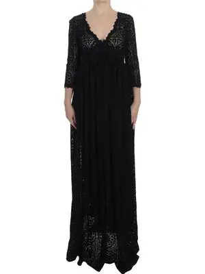 Dolce & Gabbana Knitted Maxi Dress - Black