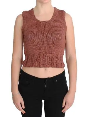 PINK MEMORIES Knitted Sleeveless Vest - Red