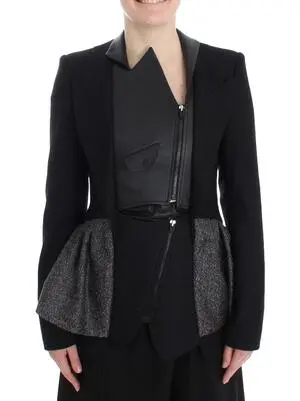 KAALE SUKTAE Short Blazer Biker Jacket - Black