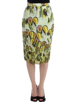 LANRE DA SILVA AJAYI Organza Pencil Skirt - Multicolor