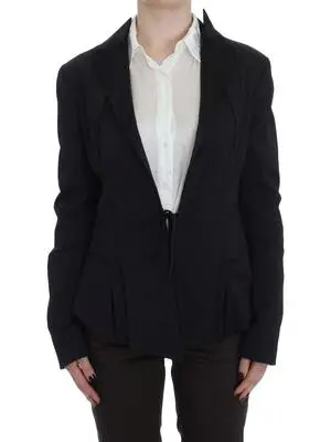 EXTE Single Breasted Blazer Jacket - Black