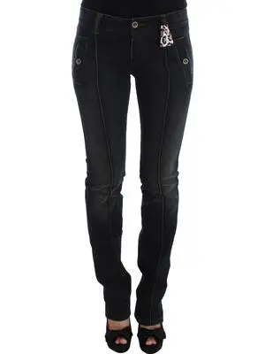Ermanno Scervino Slim Fit Cotton Jeans - Blue