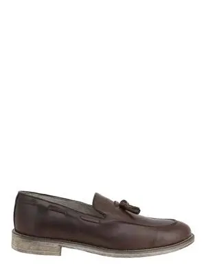 DUCA DI MORRONE Leather Loafers - Brown