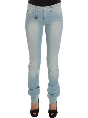 Costume National Super Slim Fit Cotton Blend Jeans - Blue