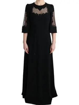 Dolce & Gabbana Stretch Shift Maxi Dress - Black
