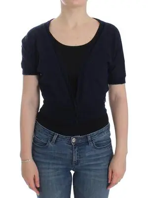 Ermanno Scervino Knit Wool Alpaca Cardigan - Blue