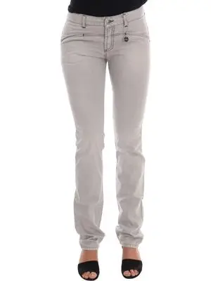 Costume National Wash Cotton Slim Jeans - Gray