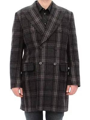 Dolce & Gabbana Double Breasted Coat - Gray