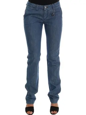 COSTUME NATIONAL Costume National Blue Wash Cotton Slim Jeans