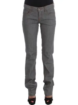 Costume National Regular Fit Cotton Jeans - Gray