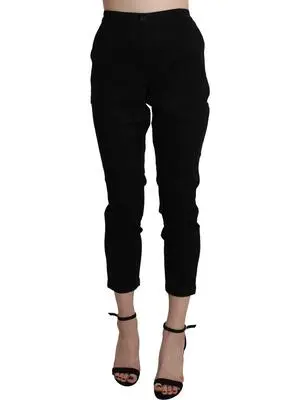 ACHT High-waist Capri Trousers - Black