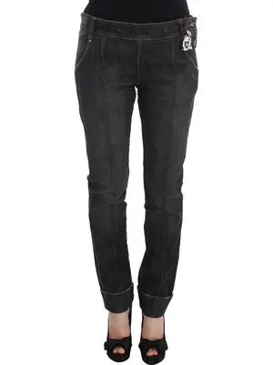 Ermanno Scervino Cotton Slim Fit Jeans - Gray