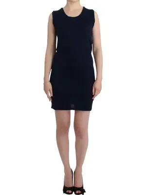 John Galliano Cotton Jersey Knee-length Dress - Blue
