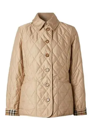 Burberry Diamond-quilted Jacket - Beige