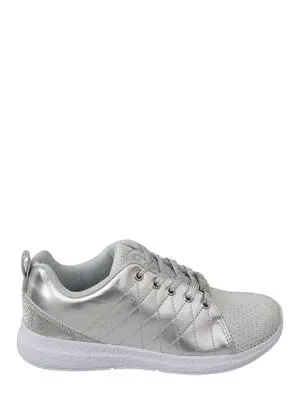 Philipp Plein Sport Polyester Lace-up Sneakers - Silver