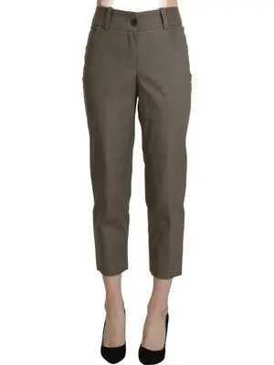 BENCIVENGA BENCIVENGA High-Waisted Cropped Dress Trousers