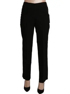 BENCIVENGA High Waist Straight Leg Trousers