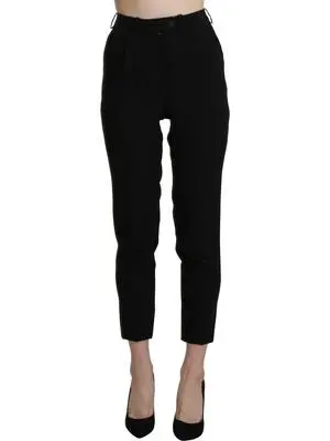 BENCIVENGA High-Waist Cropped Dress Trousers