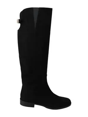DOLCE & GABBANA Suede Knee High Flat Boots