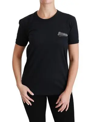 Dolce & Gabbana Amore Patch Cotton T-shirt - Blue