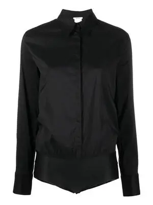 Wolford London Shirt-style Body - Black