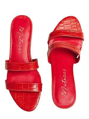 Matisse Waldorf Double Strap Sandals - Red