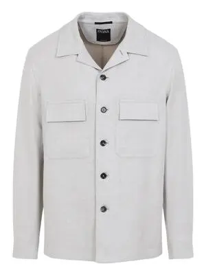 Zegna Linen Overshirt - Grey